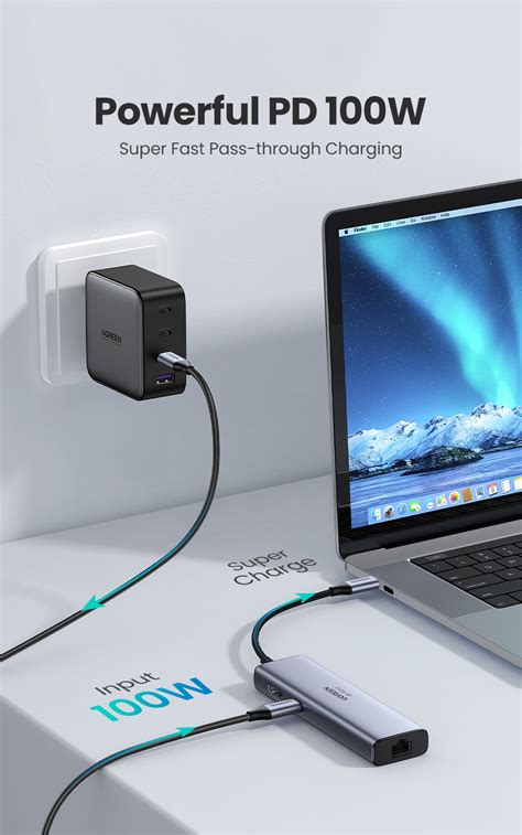 UGREEN USB C Multifunction Adapter With Ethernet Interface Umart Com Au