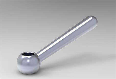 Autodesk Inventor Ipt File 3d Cad Model Of Clamping Levers Smooth Bore L1 D Mm 125