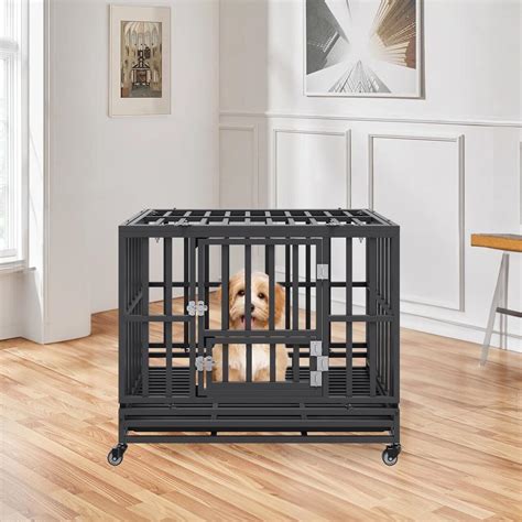 Клетка за кучета Vevor Heavy Duty 950 × 650 × 810 мм метална табла