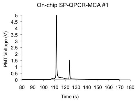 3 Electropherogram For On Chip Sp Pcr Run 1 With ß2m Dna From Human