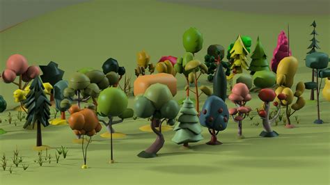 Tree Pack 3d Model Turbosquid 1346680