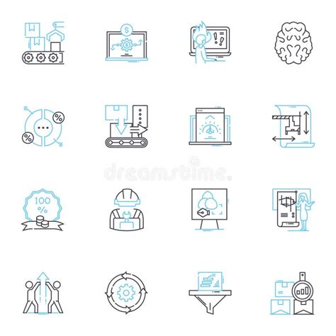 Market Research Linear Icons Set Insights Demographics Segmentation Survey Focus Groups
