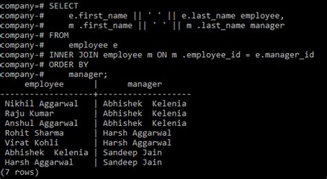 postgresql self join geeksforgeeks