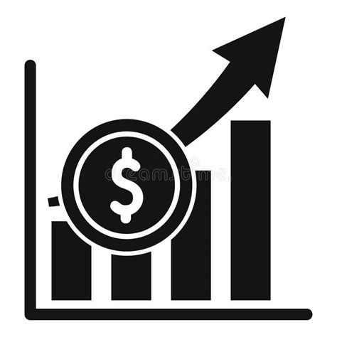 Graph Chart Dark Icon Simple Vector Nascent Team Form Stock Vector