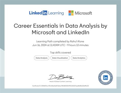 Dataanalysis Datavisualization Dataanalytics Microsoft Linkedinlearning Continuouslearning