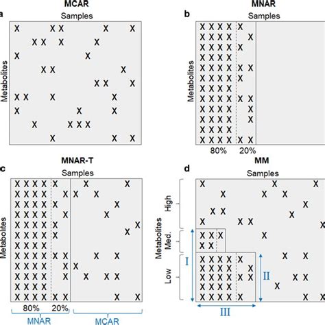 Schematics Of The Four Different Missing Value Generation Methods Used
