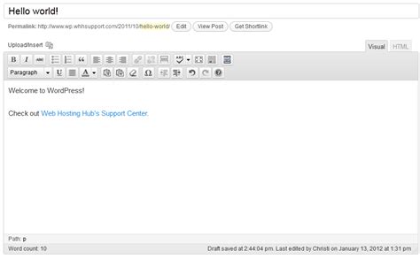 Adding Links To Pages Or Posts In Wordpress Web Hosting Hub