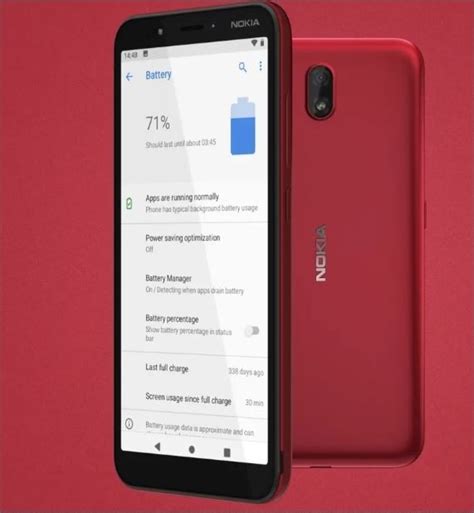 Nokia C1 2nd Edition Mobile Phone Dual Sim 1GB RAM 16GB Internal Memory 4G Network Android