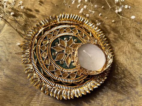 Golden Candle Gota Phool Green Diya For Arti At ₹ 175piece In Mumbai Id 2853119377355
