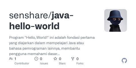 Github Senshare Java Hello World Program Hello World Ini Adalah Fondasi Pertama Yang