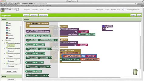 App Inventor 2 Tutorial Funktion Mit Tinywebdb Youtube
