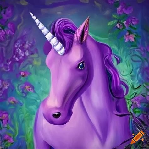 Purple Color Unicorn