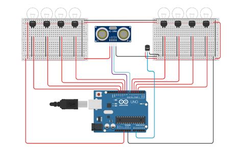 Circuit Design Projeto Final Sensor Ultrassônico Temperatura Tinkercad