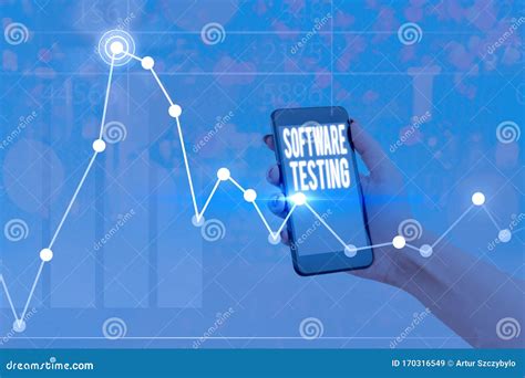 Software Testing Blue Word Cloud Horizontal Variant Royalty Free Stock
