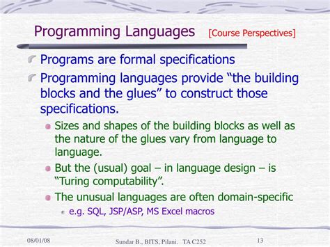 Ppt Cs C362 Programming Languages And Compiler Construction Powerpoint