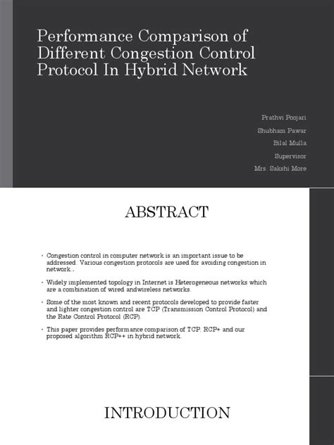 congestion control algorithms pdf network congestion transmission