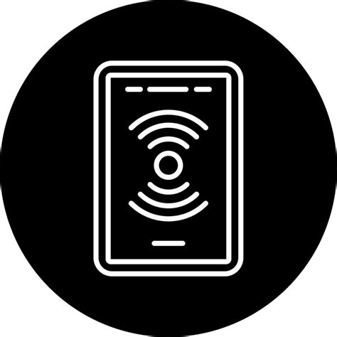 Touch Sensor Contact Detection Line Circle Inverted 65583419 Vector Art