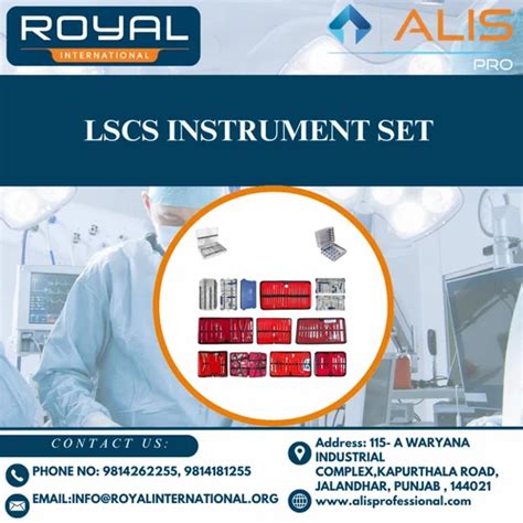 Alis Steel Lscs Instrument Set At ₹ 9999 In Jalandhar Id 2855219210248