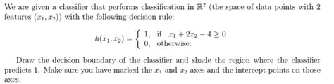solved we are given a classifier that performs