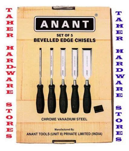 Flat Stainless Steel Anant Carpentry Chisel Set 12mm To 38mm For Home And Professional 6 Inch At