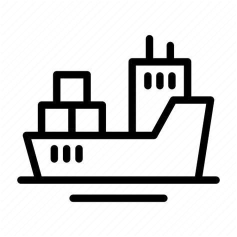 Cargo Ship Container Shipping Transportation Delivery Icon Download On Iconfinder
