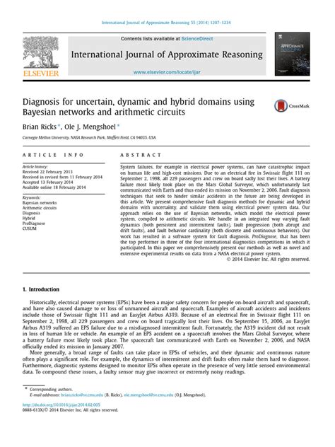 2 diagnosis for uncertain dynamic and hybrid domains using bayesian