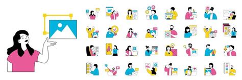 Premium Vector Design And Development Concept With People Situations Mega Set In Flat Web