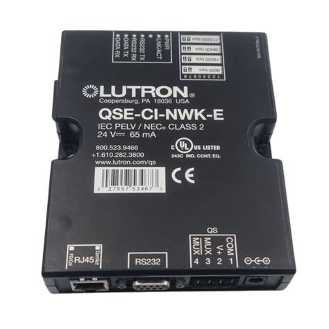Lutron Qse Ci Nwk E Control Interface Module We Sell Stocks