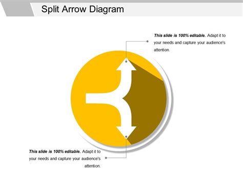 Split Arrow Diagram Ppt Slide Show PowerPoint Presentation Sample Example Of PPT