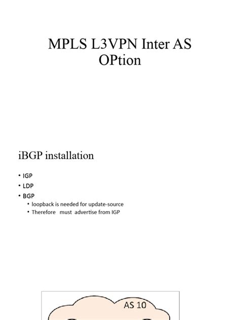 Mpls L3vpn Option A B C Ios Pdf Service Industries Computer Architecture