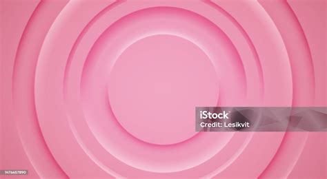 분홍색 색 원이 있는 3d 배경 프레젠테이션 전단지 포스터 배너 명함을 위한 벡터 디자인 레이아웃 기하학적 그림입니다 0명에 대한 스톡 벡터 아트 및 기타 이미지 Istock