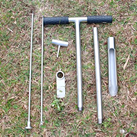 Custom Logo Soil Sampling Hand Auger Meter Soil Sampling Analysis Kit Equipment With Foot