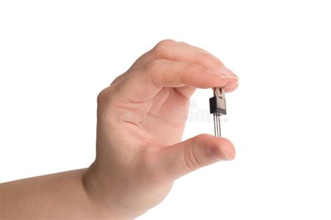 Microprocessor On Girls Fingertip Stock Photo Image Of Microchip Hand 10169328