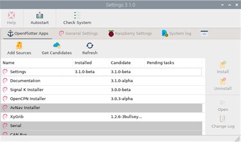 OpenPlotter Settings OpenPlotter Documentation OpenPlotter Settings OpenPlotter Documentation