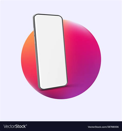 Realistic Smartphone Mockup Device Ui Ux Vector Image