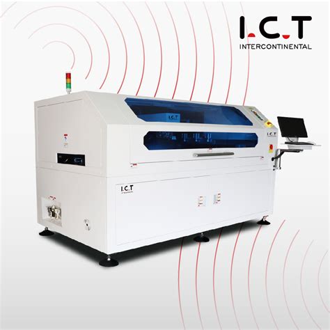I C T Smt Pcb Fully Automatic Solder Paste Stencil Printer Machine From China Manufacturer I C