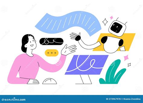 Prompt Ai Artificial Intelligence People Query Input Interaction With The Language Model Cartoon