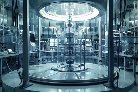 Premium High Resolution Futuristic Command Center With Immersive Interactive Technology Stock