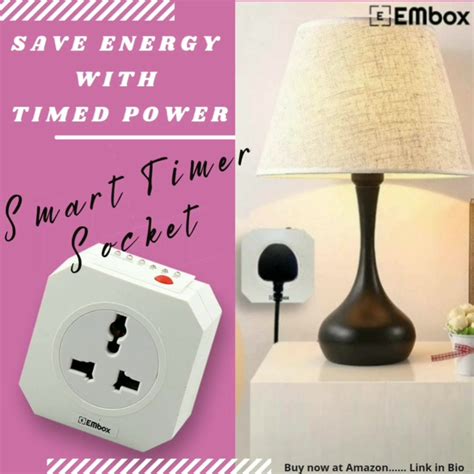 Embox 1500 W Automatic Power Cut Off Timer Socket With Programmable