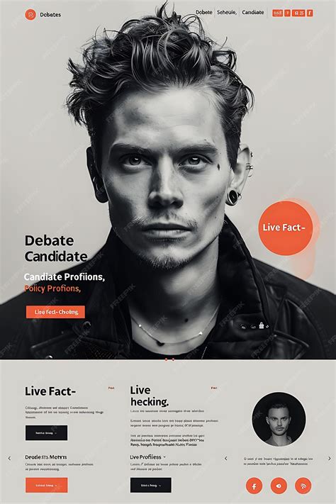 Interactive Layout Web With Hover Animation Effect Engaging Inspired Political Web Layout Idea