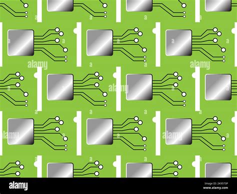 Seamless Vector Texture Made Of Pcb Components Stock Vector Image And Art Alamy