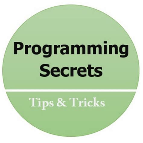 Programming Secrets Tips And Tricks Youtube