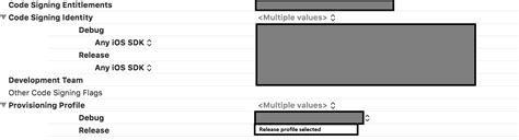 ios what is the point of release provisioning profile under build