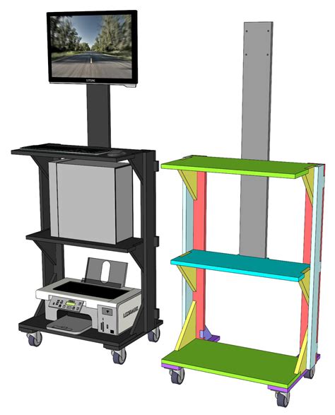 Computer Or Laptop Cart Cnc And Vector Files Jays Custom Creations
