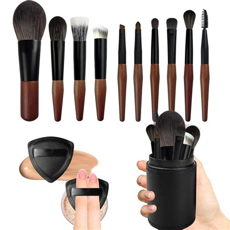 Travel Makeup Brush Set With Case Mini Makeup Brushes Set