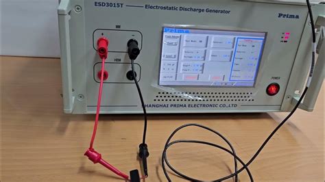 반도체용 Esd시험기 Esd3015t Mm Mode 전류파형 측정자료 Youtube
