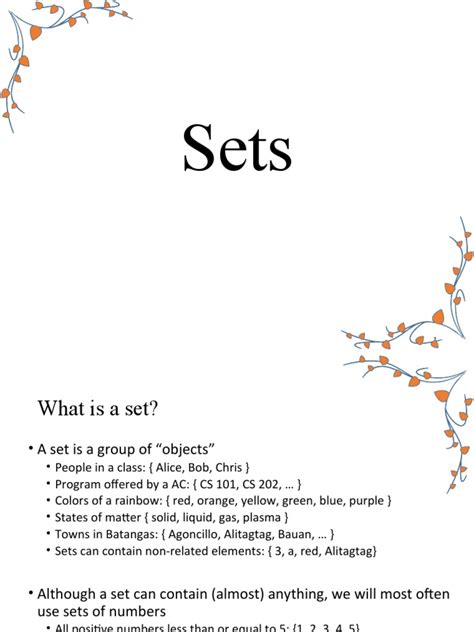 Set Theory Pdf Set Mathematics Mathematical Objects