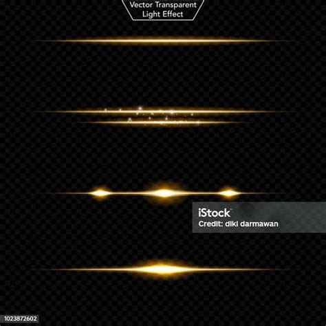 빛나는 조명 효과의 집합입니다 현실적인 렌즈와 반짝 빛입니다 블랙 투명 한 배경에 고립 반짝와 스타 버스트입니다 벡터 일러스트 레이 션 디자인에 대한 스톡 벡터 아트 및