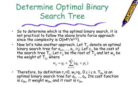 ppt optimal binary search tree powerpoint presentation free download id 4417338