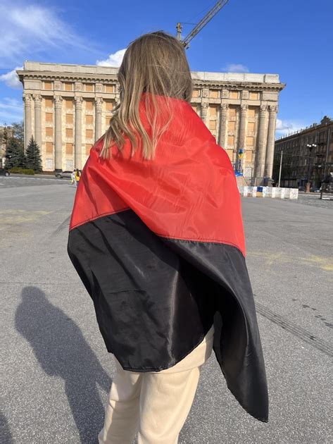 Червоно чорний прапор з нейлону ОУН УПА 140х90 см фото отзывы характеристики в интернет